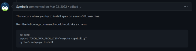 【Python】機械学習で使う「apex」がインストールできないときの対処方法（Windows） | 好奇心倶楽部